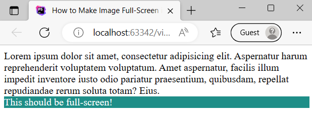 How to Make Image Full-Screen in HTML CSS - ideaspot.tv